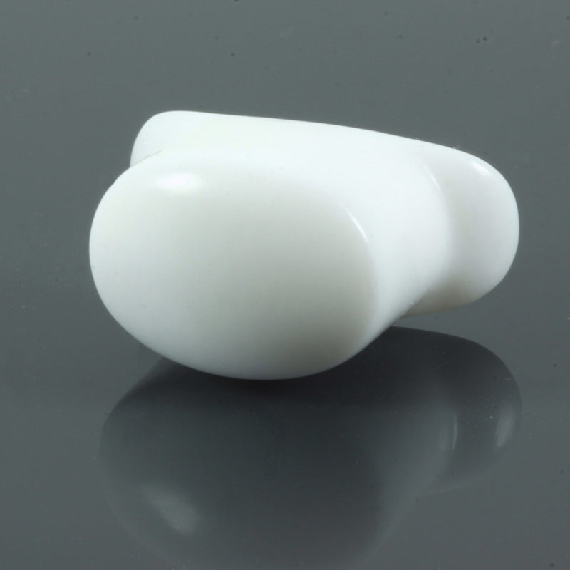 White Delrin Oval Labret Plug | Southshore Adornments - Southshore ...